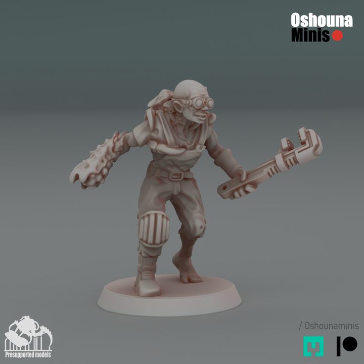 3D Printable Crab Cult - Infected Workers by Oshounaminis